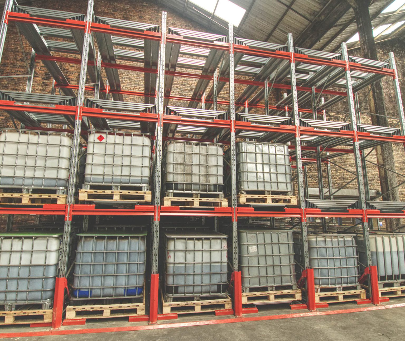 Push Back IBC Racking - Thistle Systems